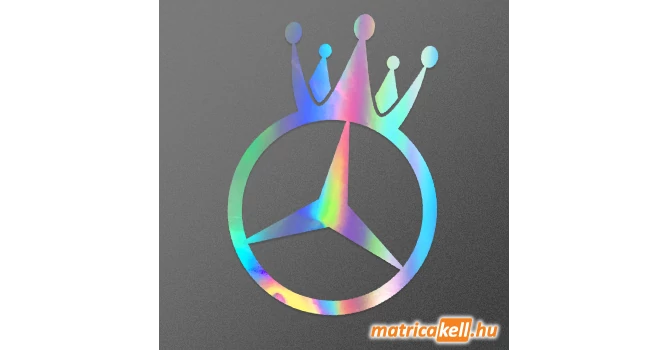 Mercedes king hologramos matrica - Mercedes matricák